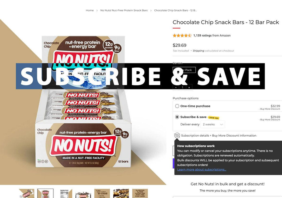 Saving Money: One-Time vs. Subscription Snack Purchases – No Nuts!